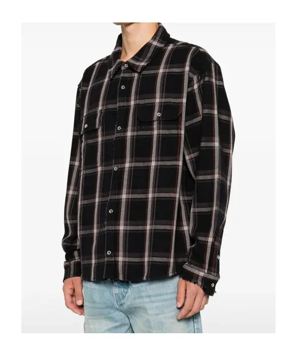 PURPLE BRAND Long-sleeve Plaid Shirt