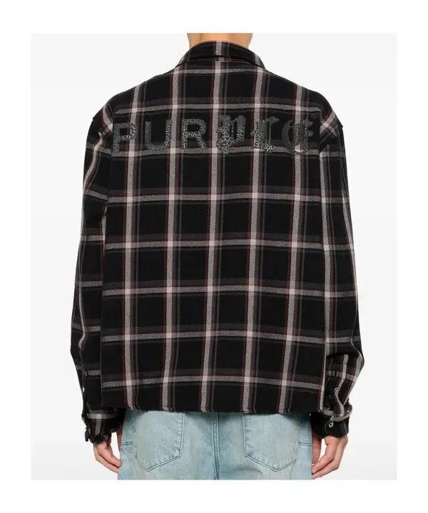 PURPLE BRAND Long-sleeve Plaid Shirt