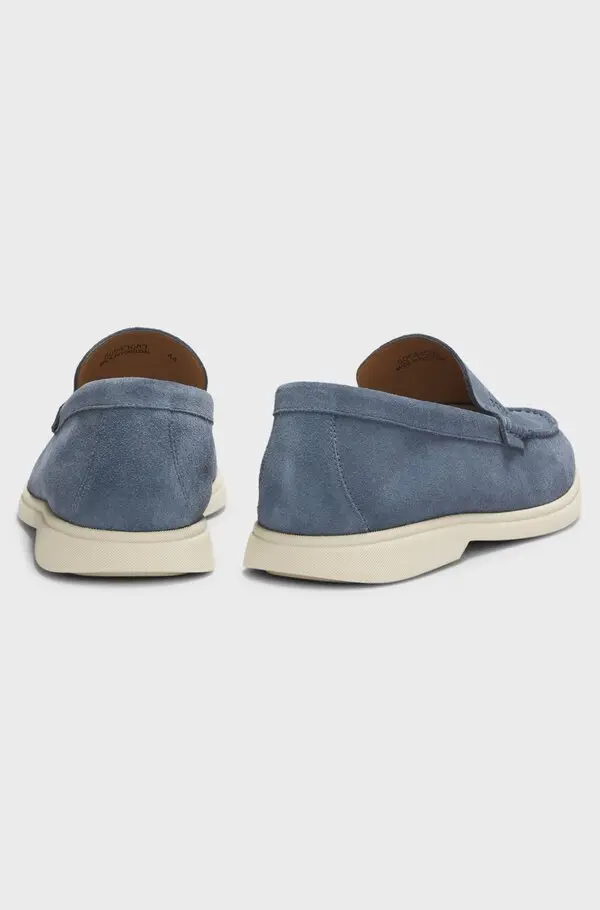 Hugo Boss Suede Loafers With Embossed Logo