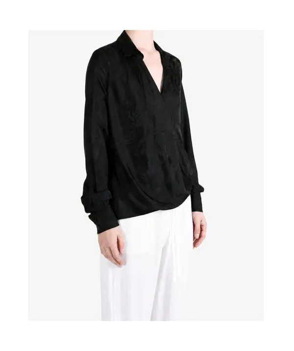 ANN DEMEULEMEESTER Alba Asymmetric Wrap Shirt