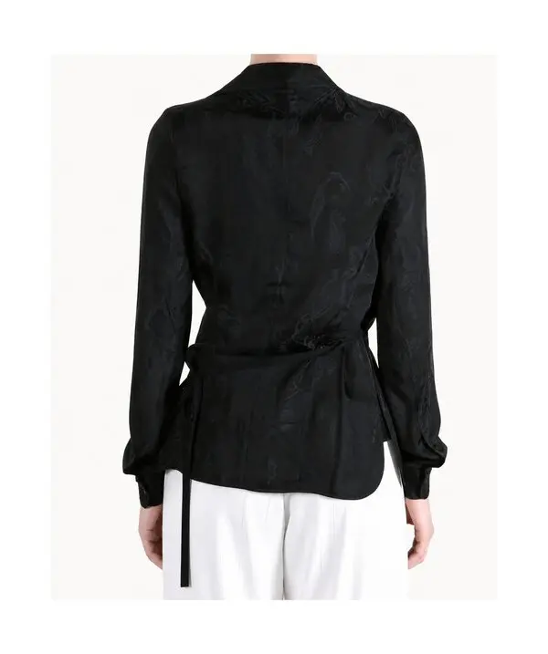 ANN DEMEULEMEESTER Alba Asymmetric Wrap Shirt