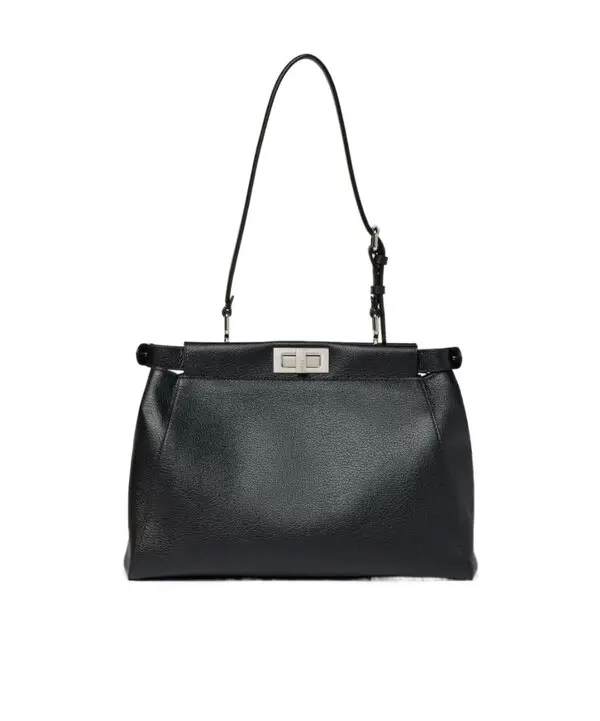 Fendi My Peekaboo Medium Leather Bag Embroidered With Mirrors