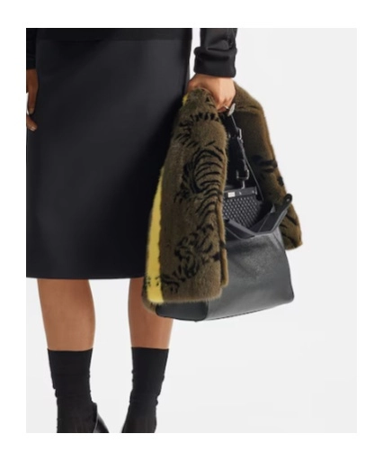 Fendi My Peekaboo Medium Leather Bag Embroidered With Mirrors