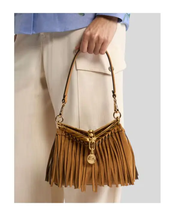 Etro Vela Fringed Small Shoulder Bag