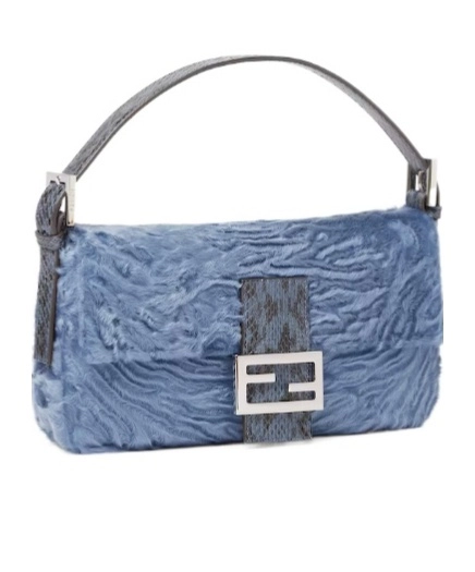 Fendi Baguette Swakara Fur Bag