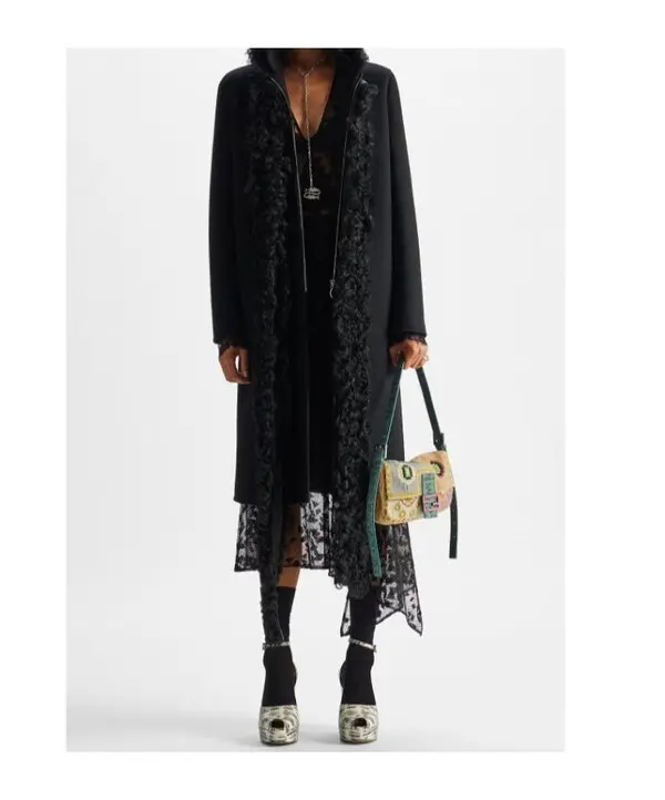 Fendi Wool And Shearling Coat