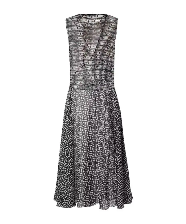 Fendi Sleeveless Printed Georgette Maxi Dress