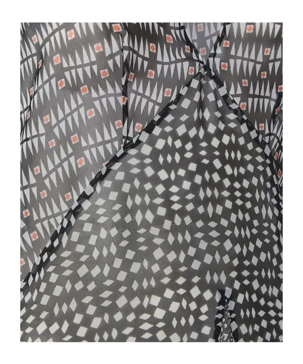 Fendi Sleeveless Printed Georgette Maxi Dress