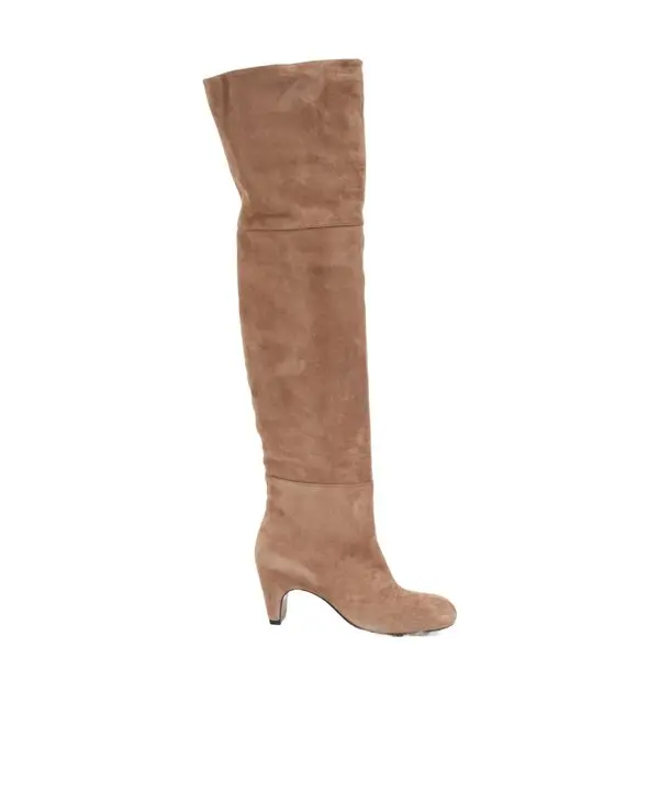 VIC MATIE Round-toe Tall Boots - Brown
