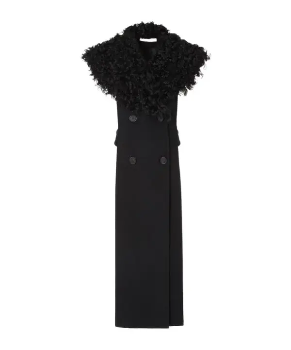 Fendi Tailored Double-breasted Shearling Gilet