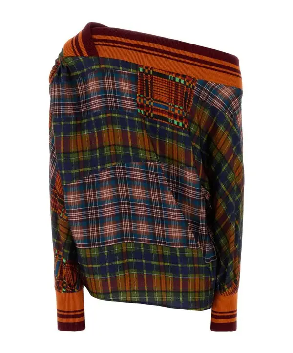 Dries Van Noten Checked Knit Top