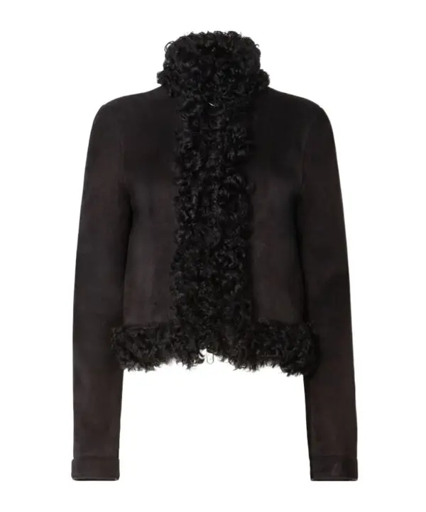 Fendi Blouson Merino Shearling Blouson - Black