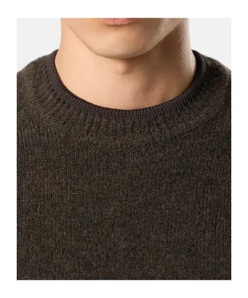 Stone Island Loose-fit Crewneck Jumper With Contrast Trims