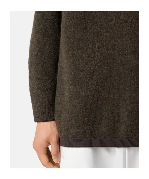 Stone Island Loose-fit Crewneck Jumper With Contrast Trims