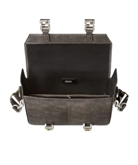 Fendi Flow Small Vintage-effect Leather Bag