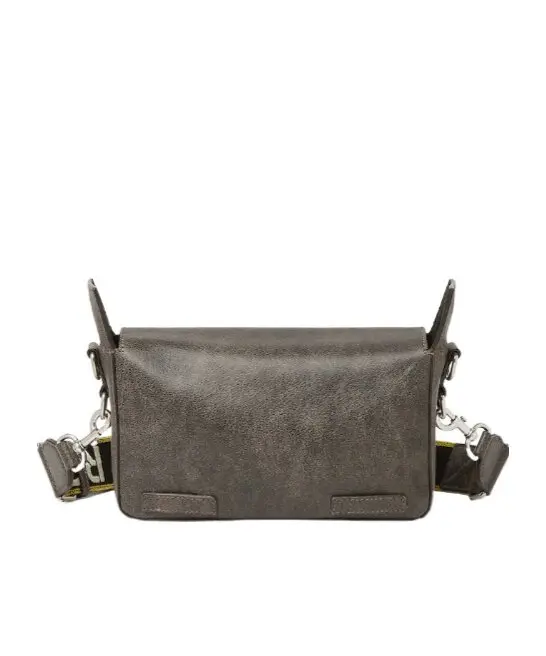 Fendi Flow Small Vintage-effect Leather Bag