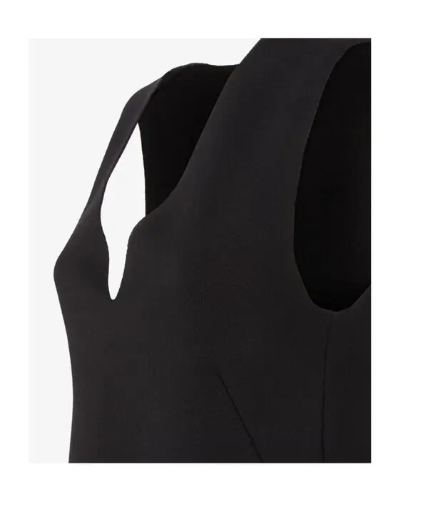 Fendi Wool Piqué Sleeveless Dress