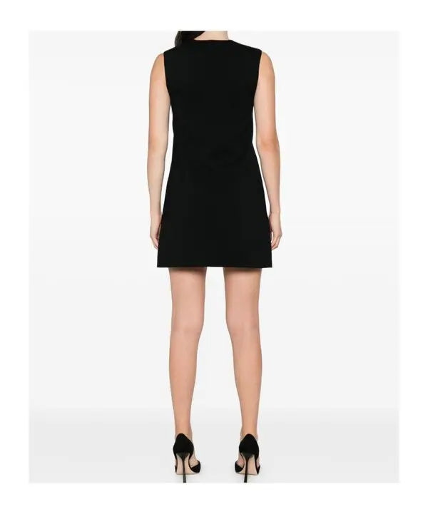 Fendi Wool Piqué Sleeveless Dress