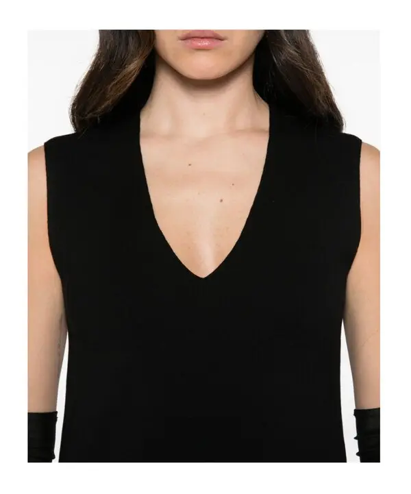 Fendi Wool Piqué Sleeveless Dress