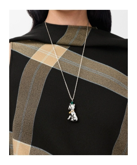 Loewe Dog Necklace In Enamel