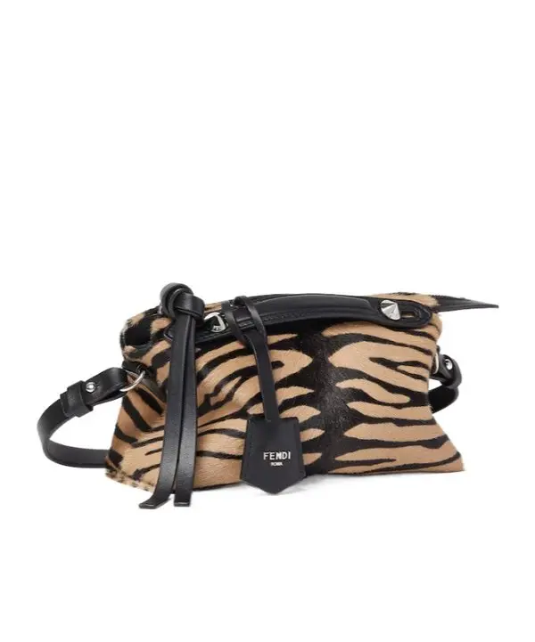 Fendi By The Way Soft Tiger-print Pony-effect Leather Bag