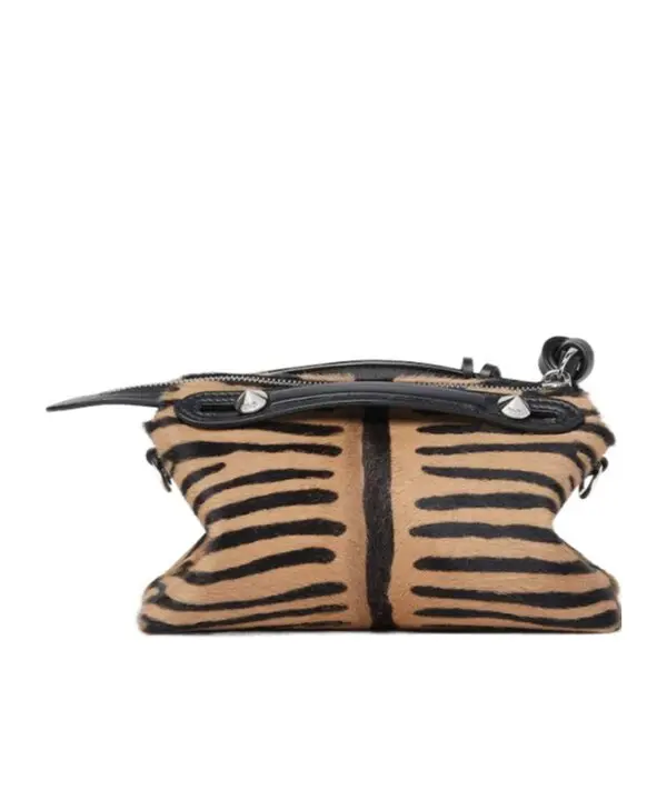 Fendi By The Way Soft Tiger-print Pony-effect Leather Bag