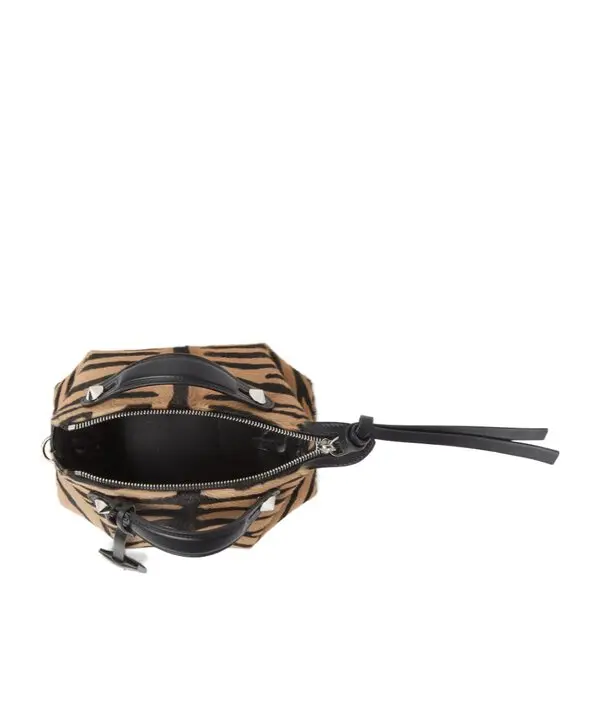 Fendi By The Way Soft Tiger-print Pony-effect Leather Bag