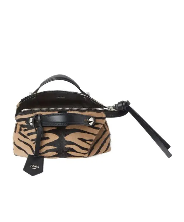 Fendi By The Way Soft Tiger-print Pony-effect Leather Bag