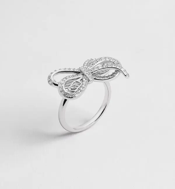 Dior Infinity Bow Ring With Crystals
