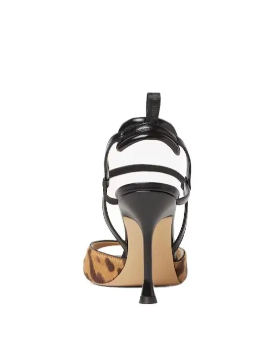 Fendi Very Colibri Jaguar-print High-heeled Sandals