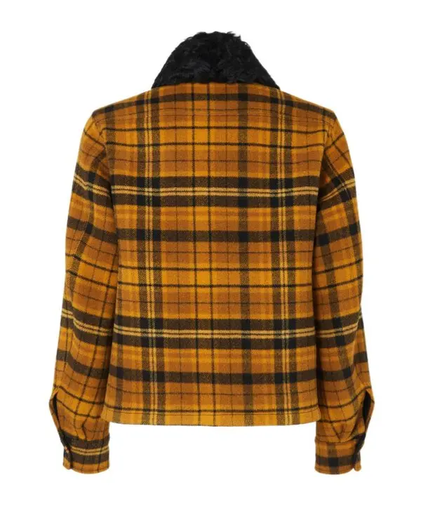 Fendi Blouson Check Wool Blouson