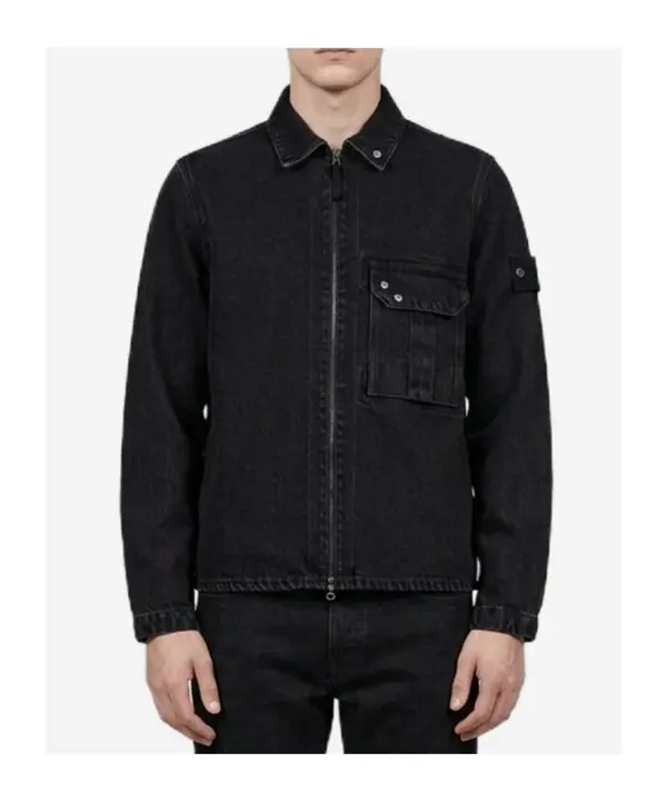 Stone Island Long-sleeved Shirt Jacket - Black Medium