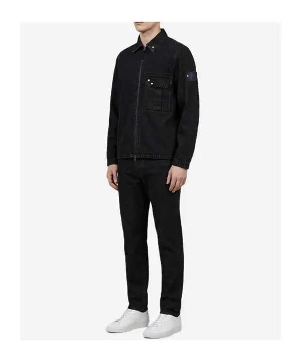 Stone Island Long-sleeved Shirt Jacket - Black Medium