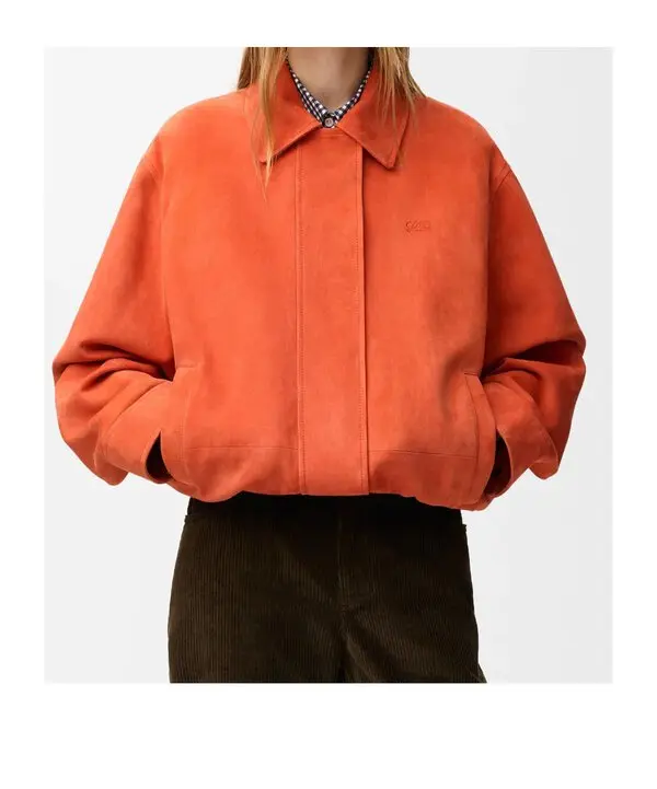 Loewe Suede Lambskin Drawstring Jacket