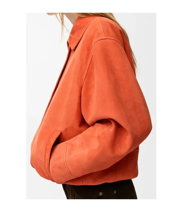 Loewe Suede Lambskin Drawstring Jacket