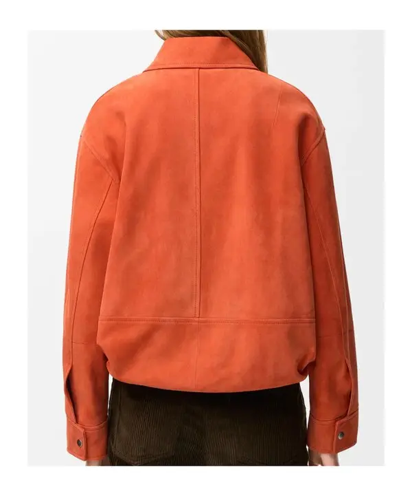 Loewe Suede Lambskin Drawstring Jacket