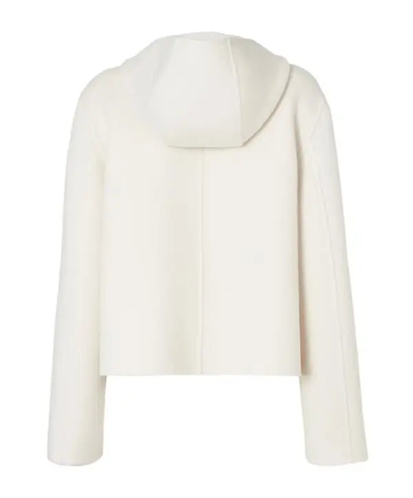 Fendi Jacket Ivory Ff Zucca Wool Blouson