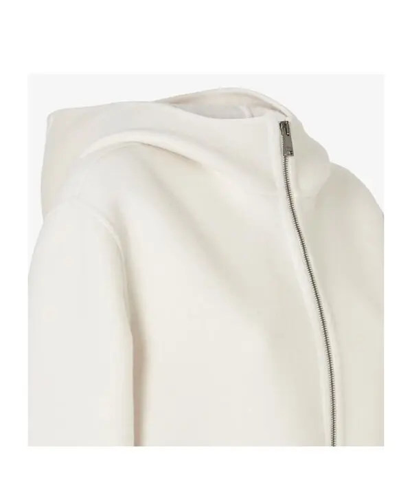 Fendi Jacket Ivory Ff Zucca Wool Blouson