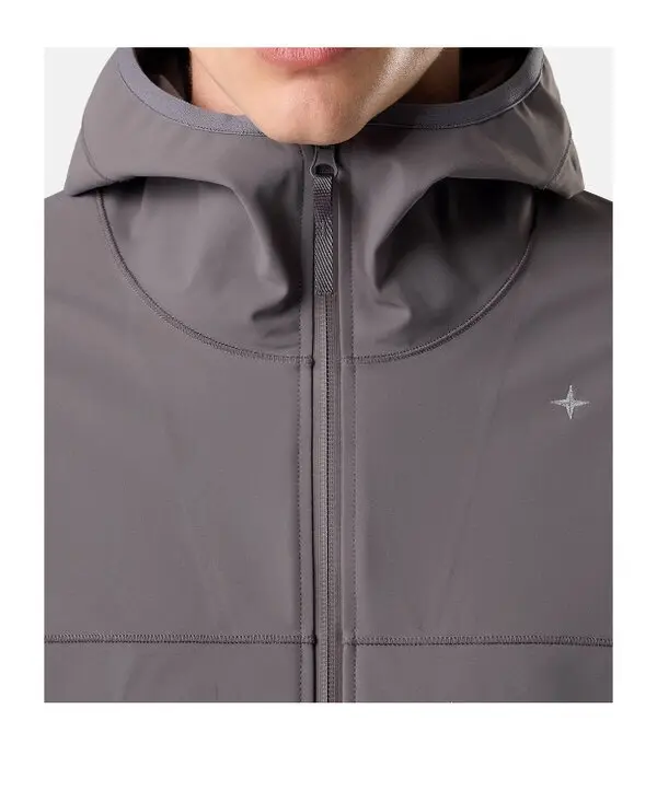 Stone Island Oversized-fit Zip-up Hooded Sweatshirt With Zip Pockets