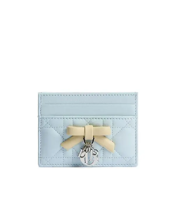 Dior Lady Freesia Card Holder - Blue