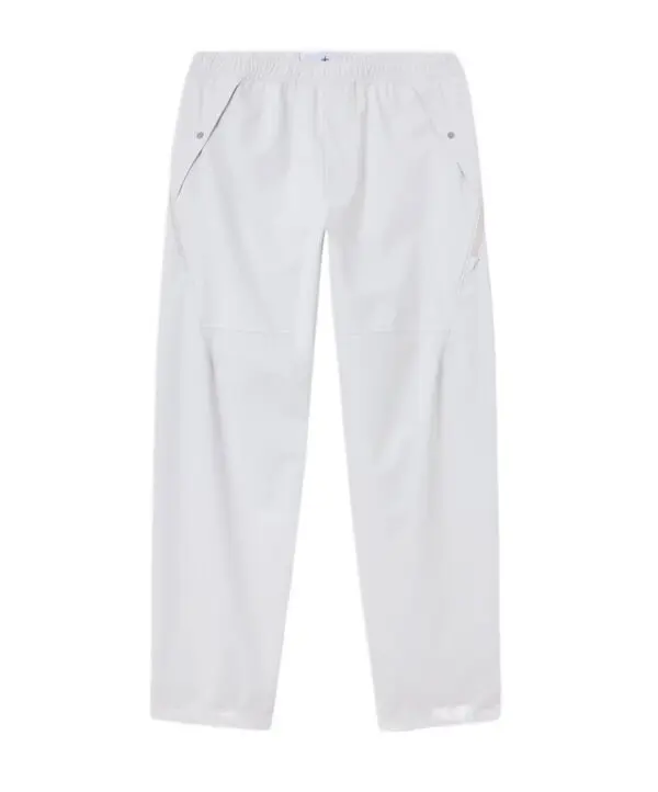 Stone Island Loose-fit Joggers With Drawcord Cuffs - Plaster