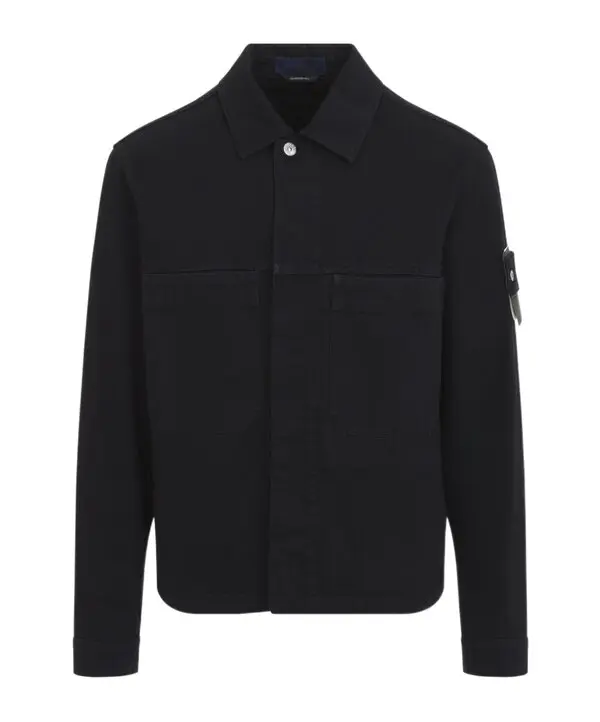 Stone Island Cotton Biker Jacket - Black