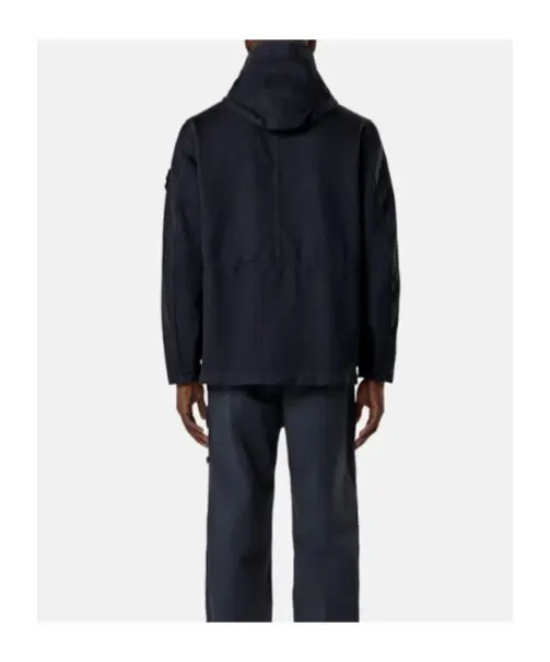 Stone Island Hooded Jacket With Anti-drop Finish