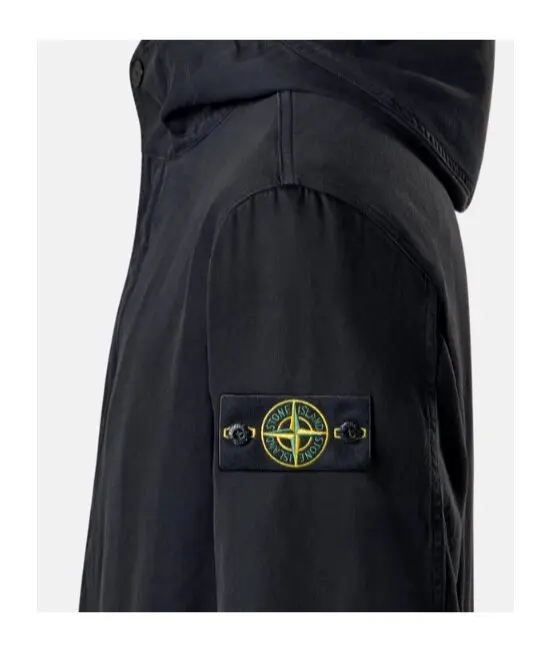 Stone Island Hooded Jacket With Anti-drop Finish
