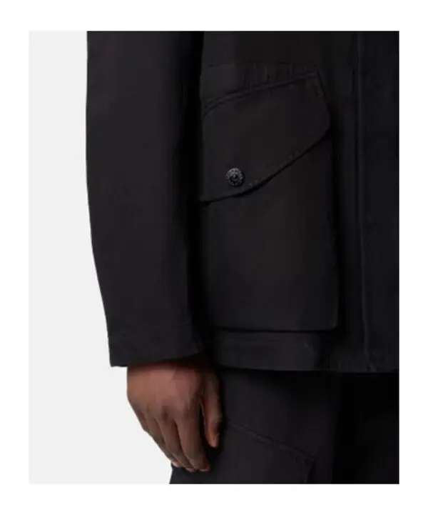 Stone Island Hooded Jacket With Anti-drop Finish