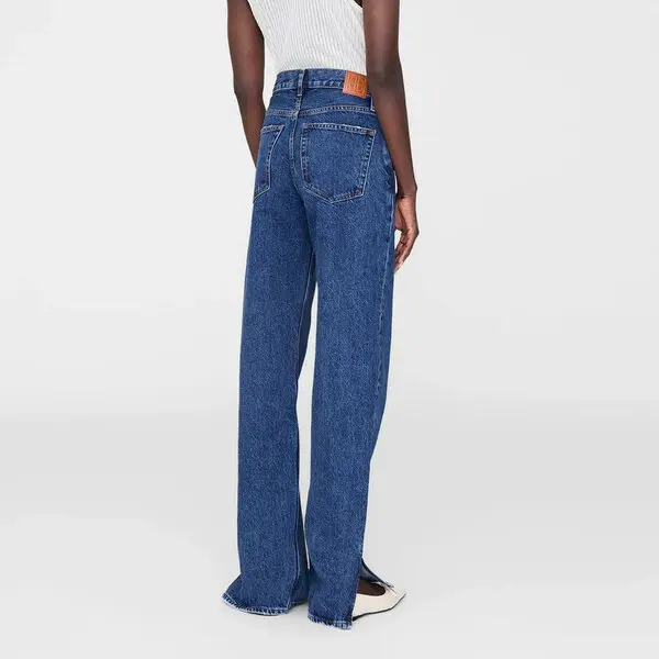 ANINE BING Roy High-waist Straight Leg Jeans