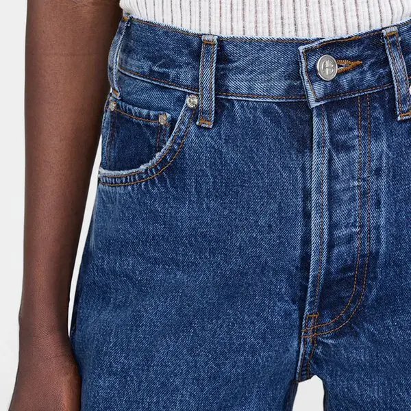 ANINE BING Roy High-waist Straight Leg Jeans