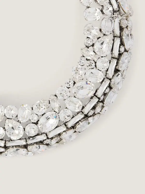 Givenchy Bold Crystals Torque Necklace In Metal And Crystals