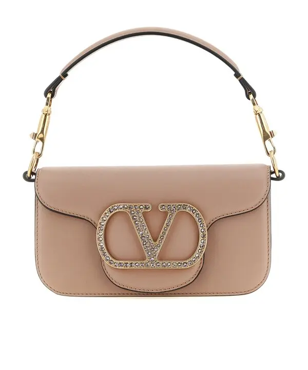 Valentino Garavani Locò Small Shoulder Bag With Jewel Logo - No