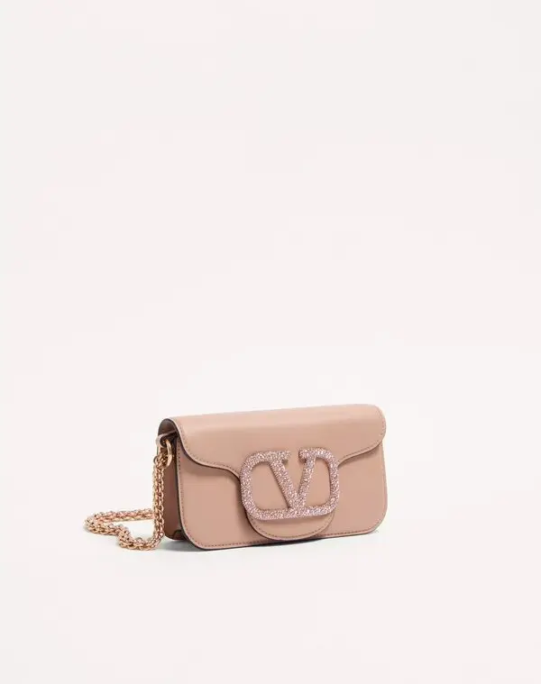 Valentino Garavani Locò Small Shoulder Bag With Jewel Logo